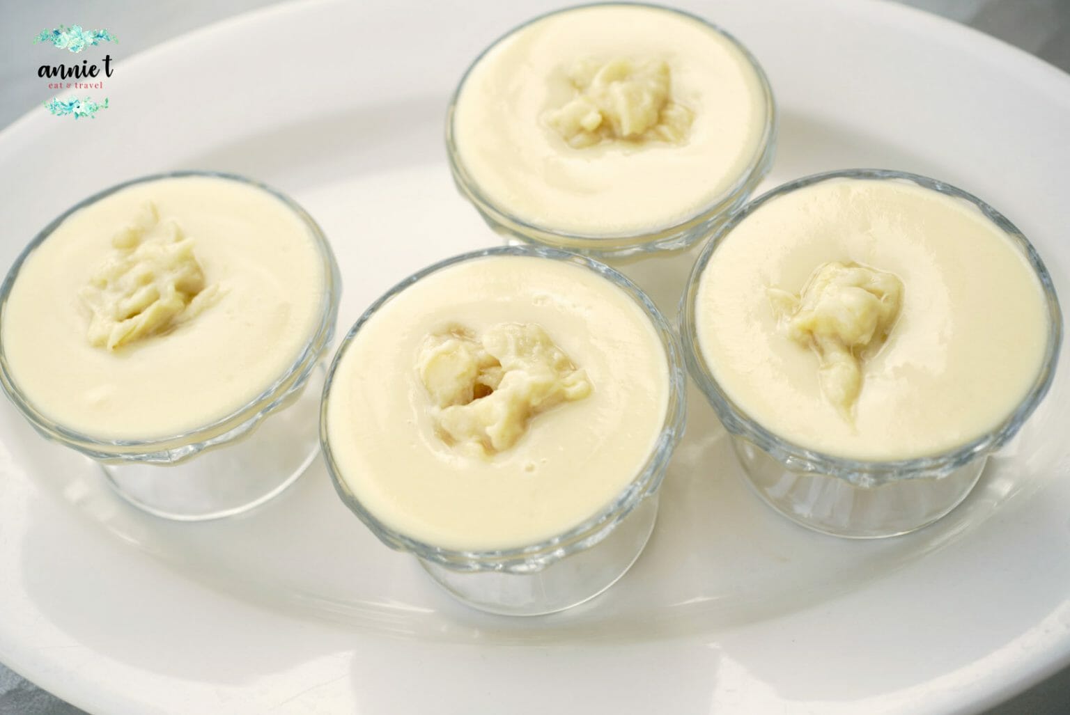 Durian Pudding Recipe | Annie T Eat Travel